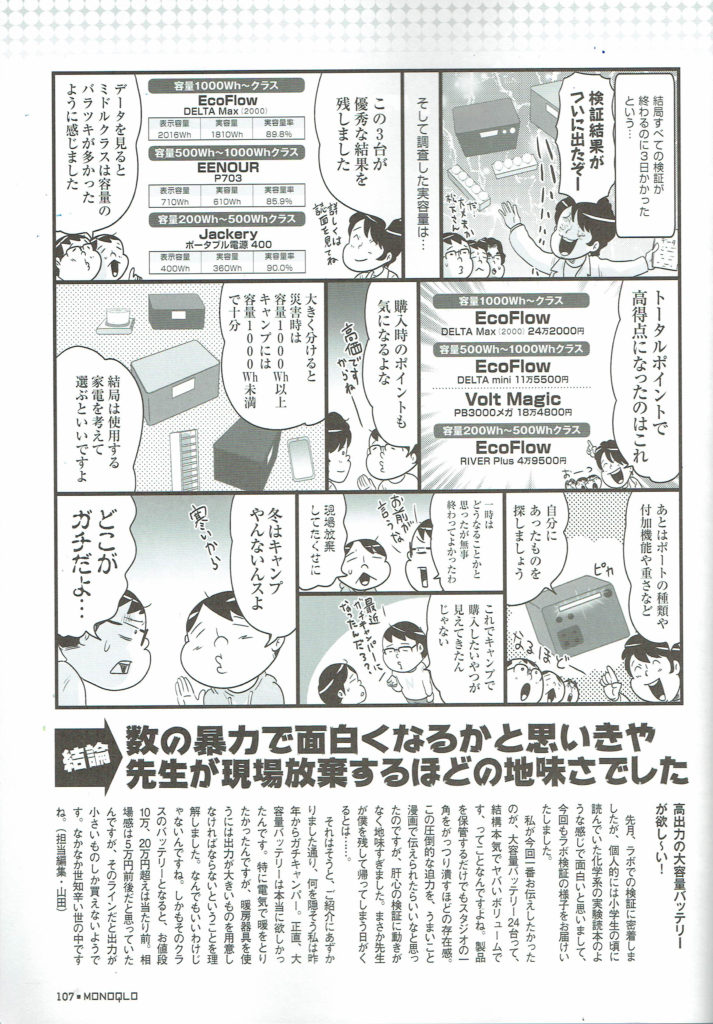 【掲載情報】『MONOQLO 2022年4月号』にボルトマジックPB3000タフが掲載されました – ポータブル電源・大容量バッテリー Volt Magic（ボルトマジック）公式